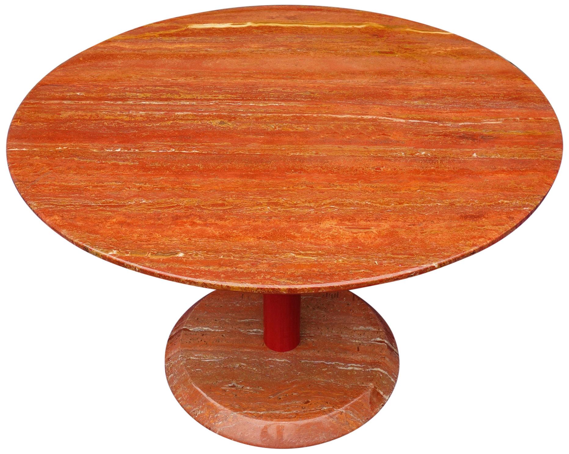 Midcentury Red Marble Side Table or Coffee Table at 1stDibs | red ...