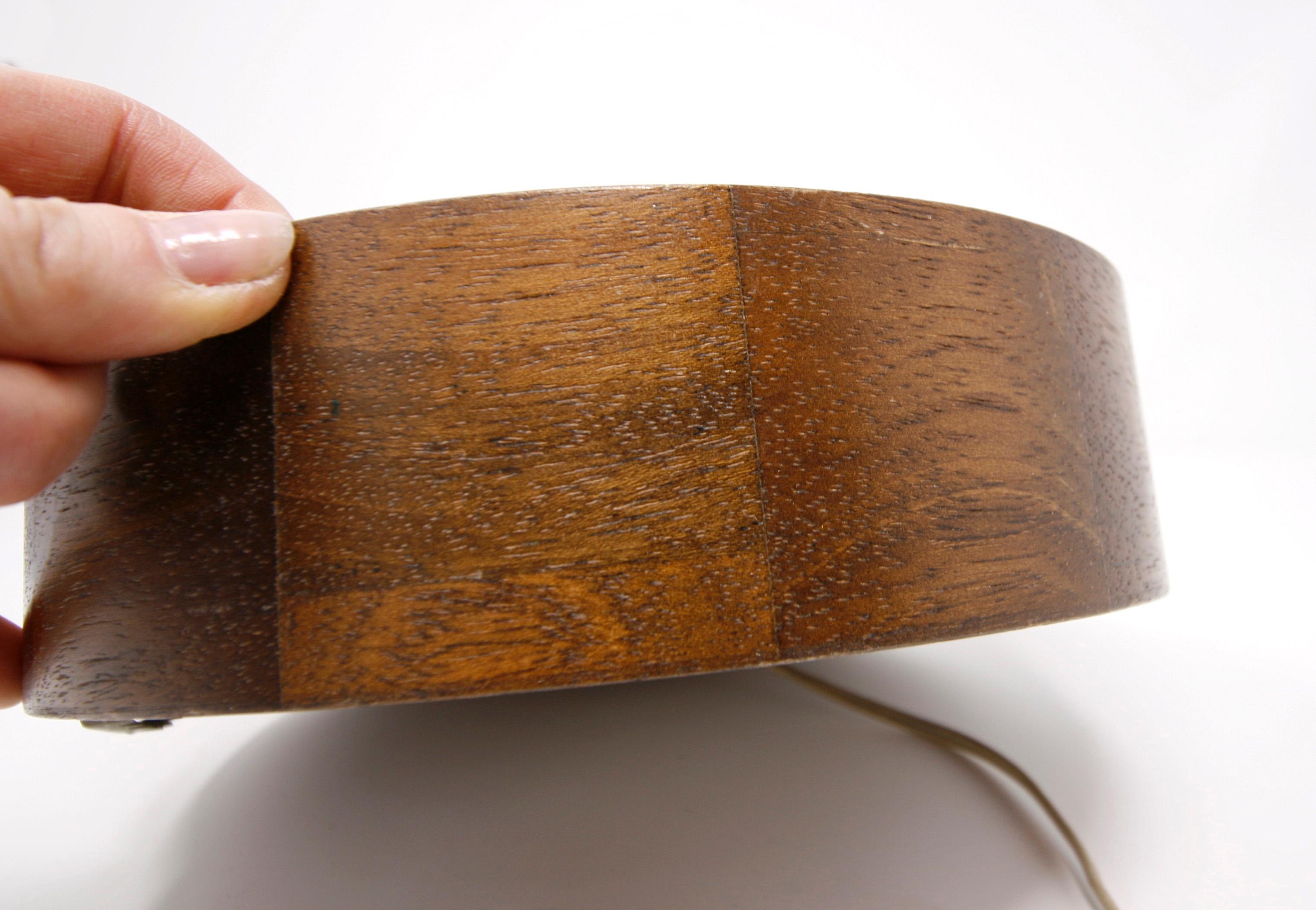Midcentury Robert Wuersch Ceramic and Walnut Wall Clock at 1stDibs ...