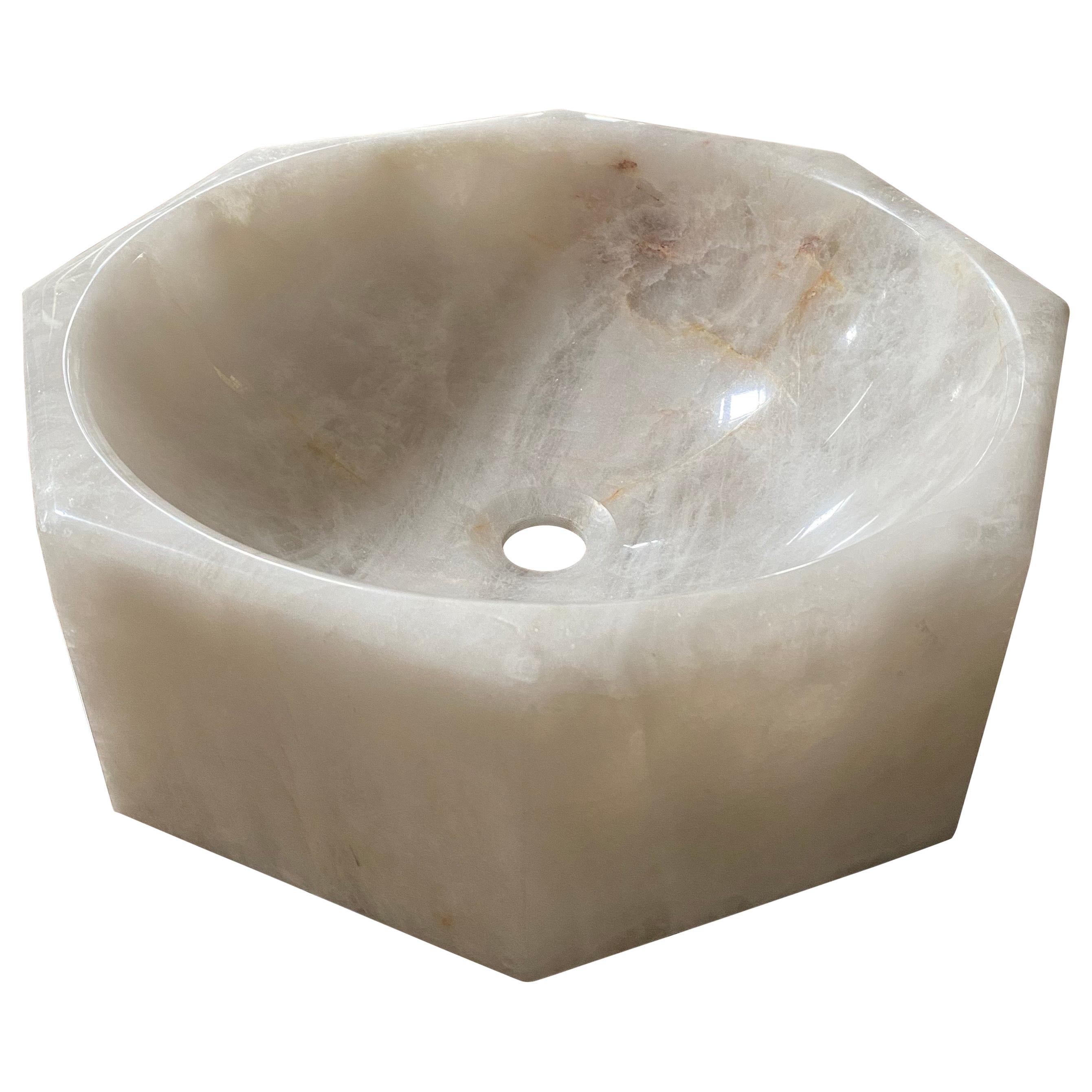 Midcentury Rock Crystal Sink at 1stDibs