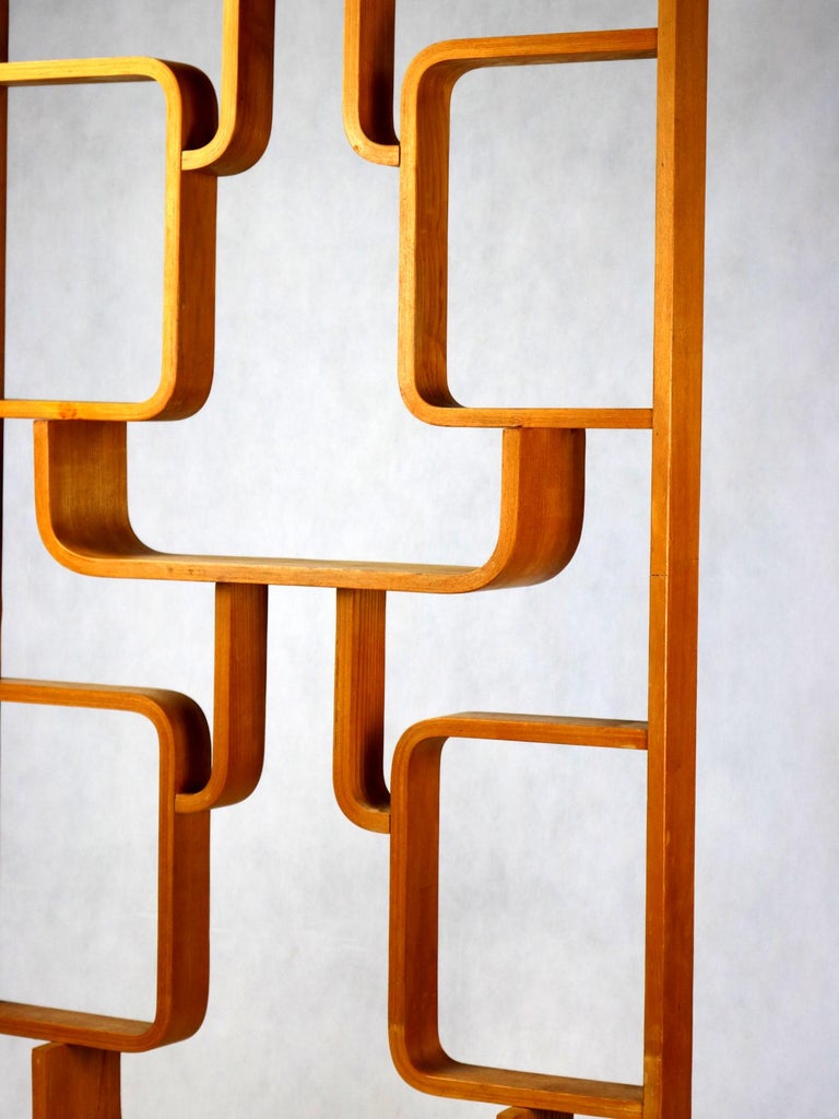 Midcentury Room Divider by Ludvik Volak for Drevopodnik Holesov, 1960s ...