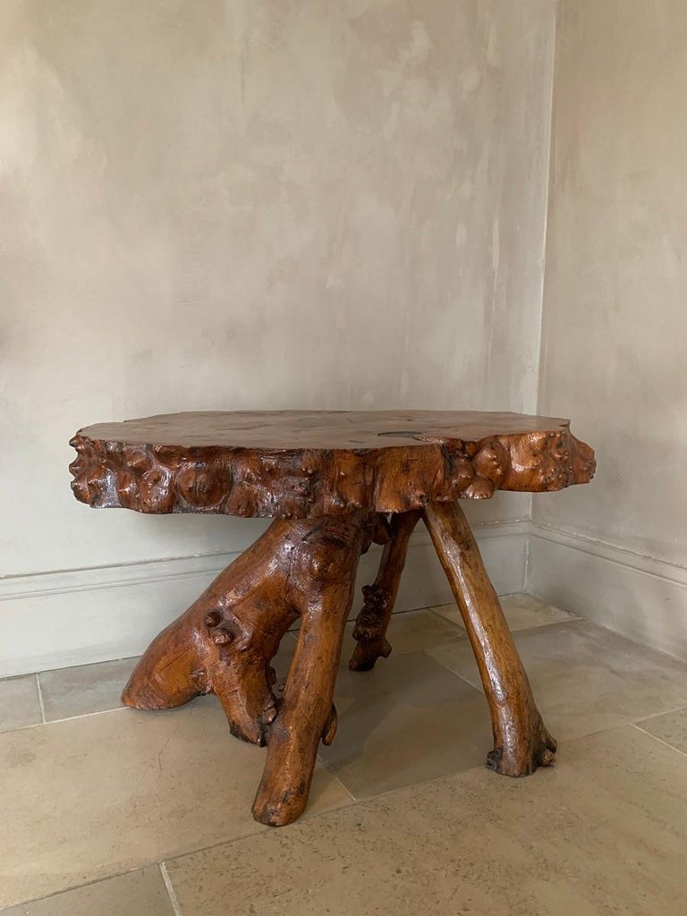 Midcentury Root Table For Sale at 1stDibs
