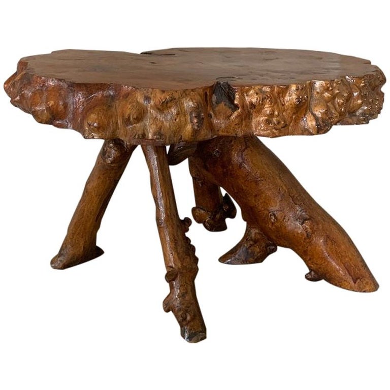 Midcentury Root Table For Sale at 1stDibs