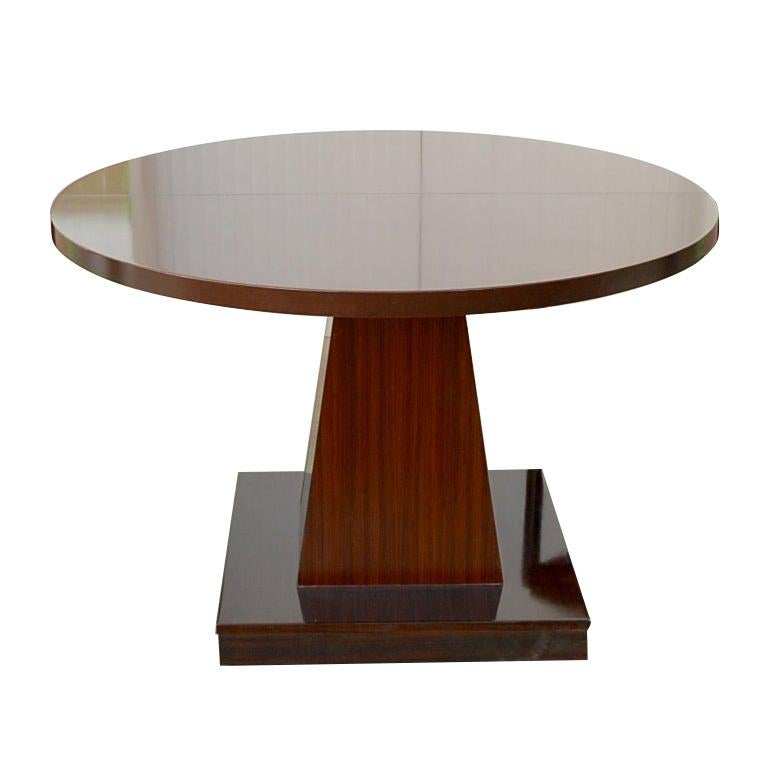 Midcentury Round Rosewood Chelsea Table Attributed to Introini and ...