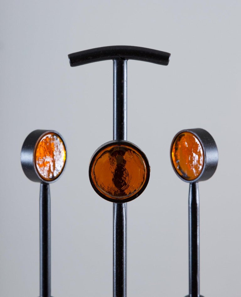 Midcentury Scandinavian Fireplace Tools by Ystad Metall at 1stDibs