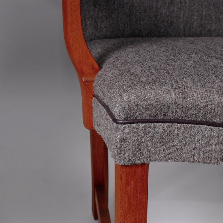 Midcentury Scandinavian Modern Alf Sture Armchairs Teak and Wool Norway ...