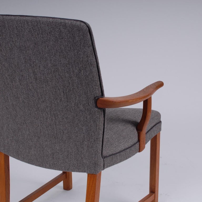Midcentury Scandinavian Modern Alf Sture Armchairs Teak and Wool Norway ...
