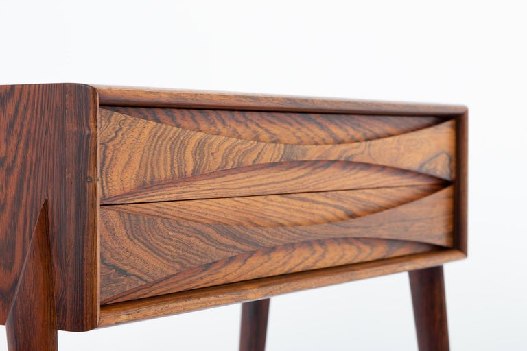 Midcentury Scandinavian Side Table by Rimbert Sandholt for Glas and Trä ...