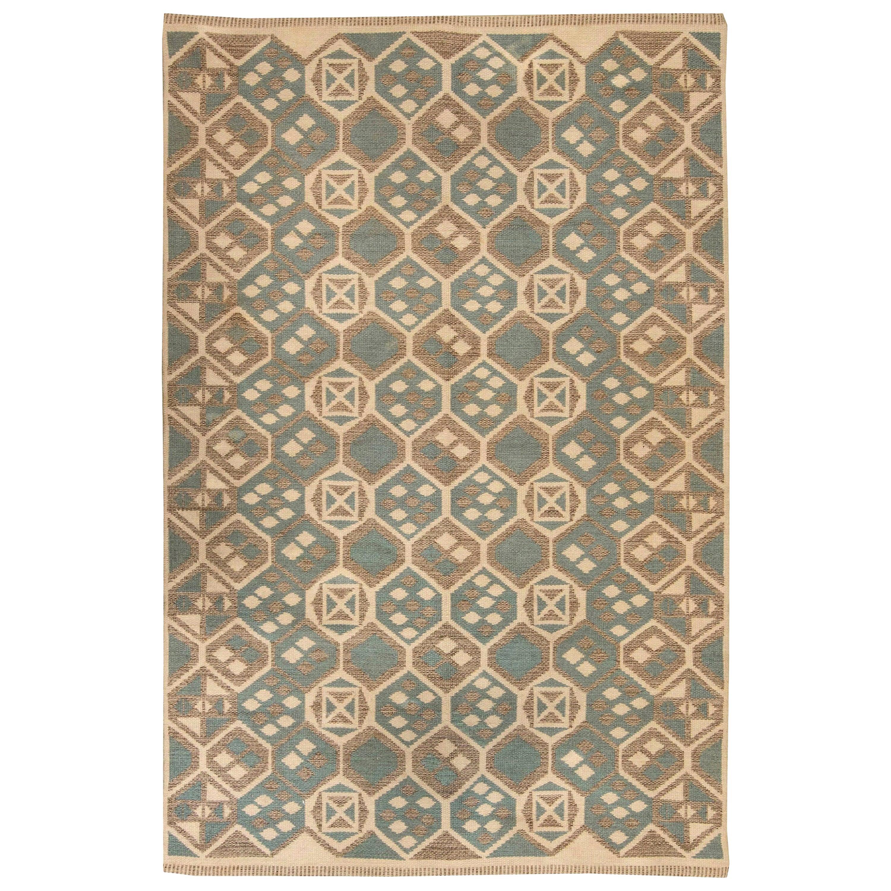 Doris Leslie Blau Collection Midcentury Scandinavian Handwoven Wool Rug ...