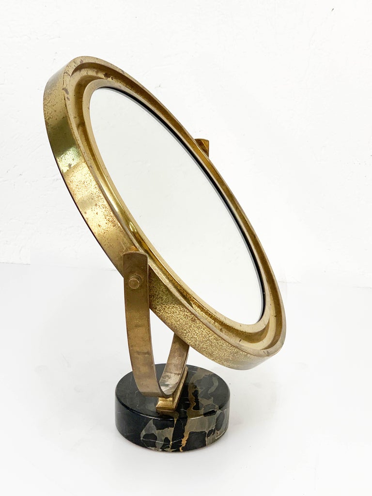 Midcentury Sergio Mazza Round Italian Table Mirror "Narciso" for ...