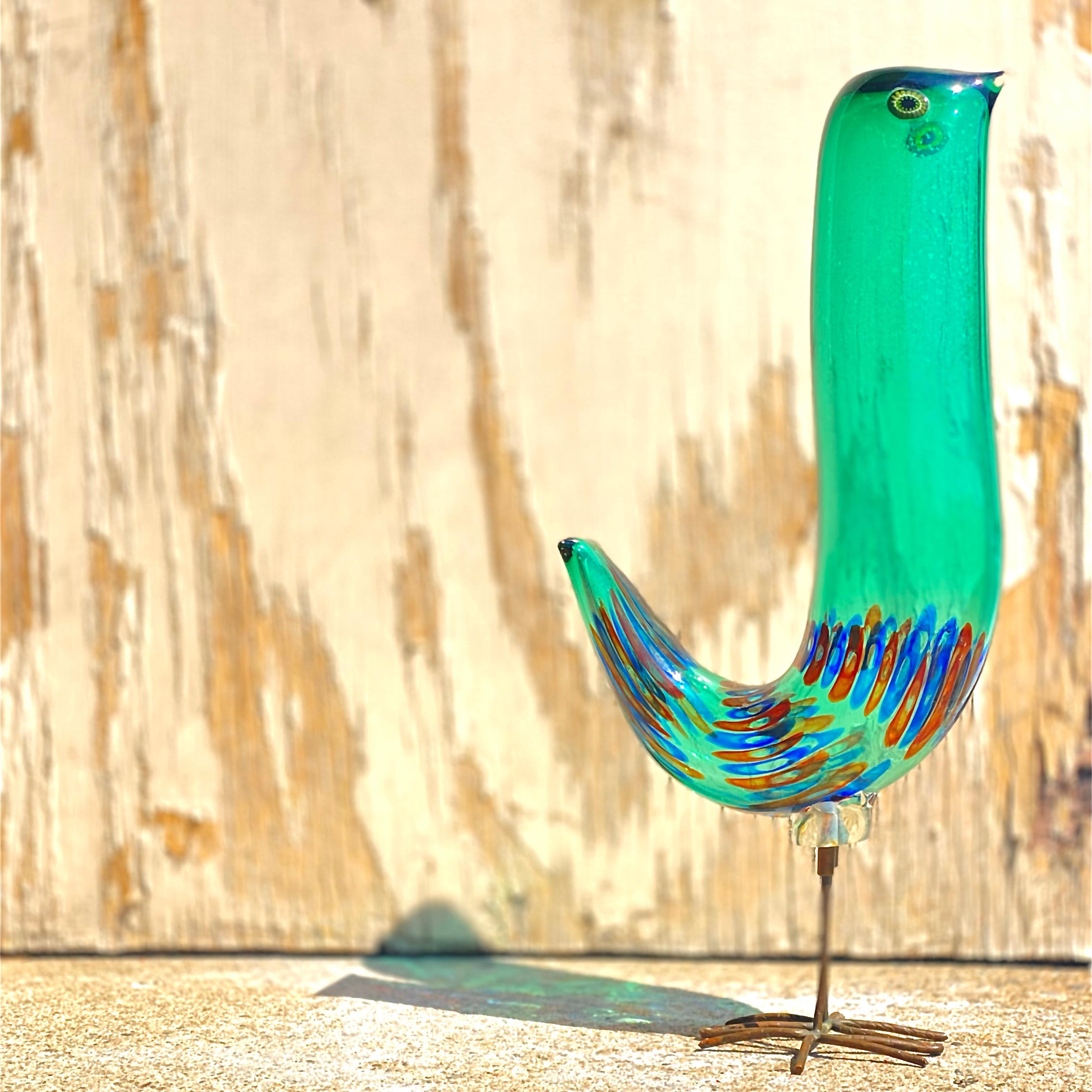 Midcentury Set of Five Pulcini 'Pulcino' Glass Birds, Alessandro Pianon ...