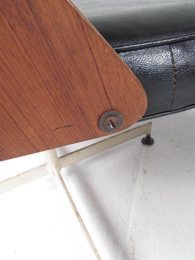 Midcentury Shell Back Swivel Desk Chair For Sale at 1stDibs