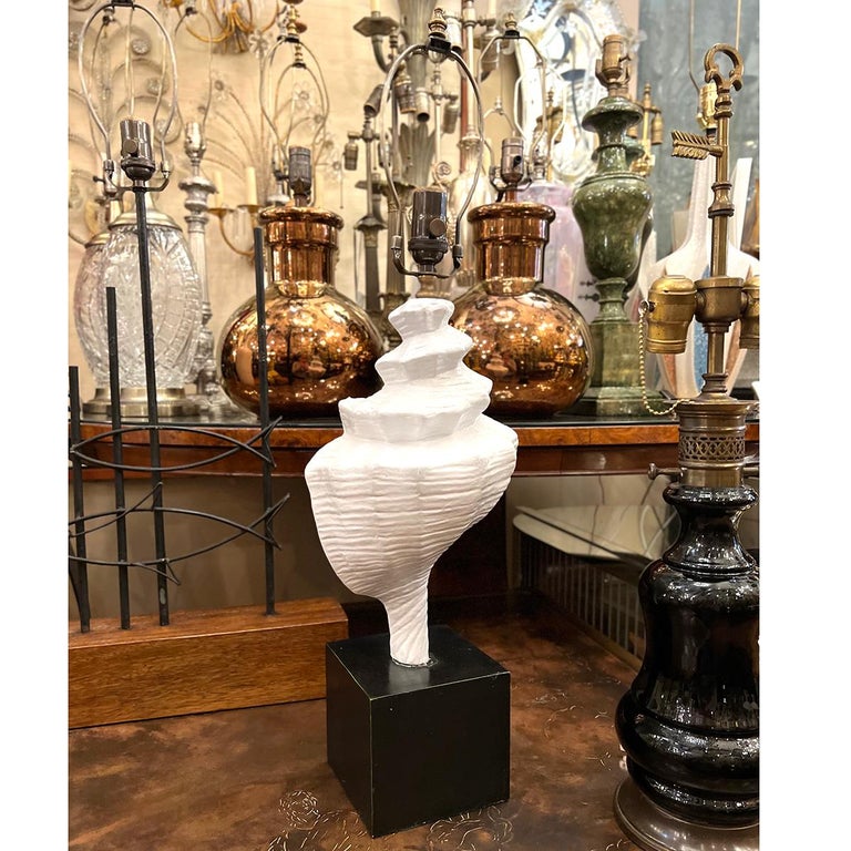 Midcentury Shell Table Lamp For Sale at 1stDibs