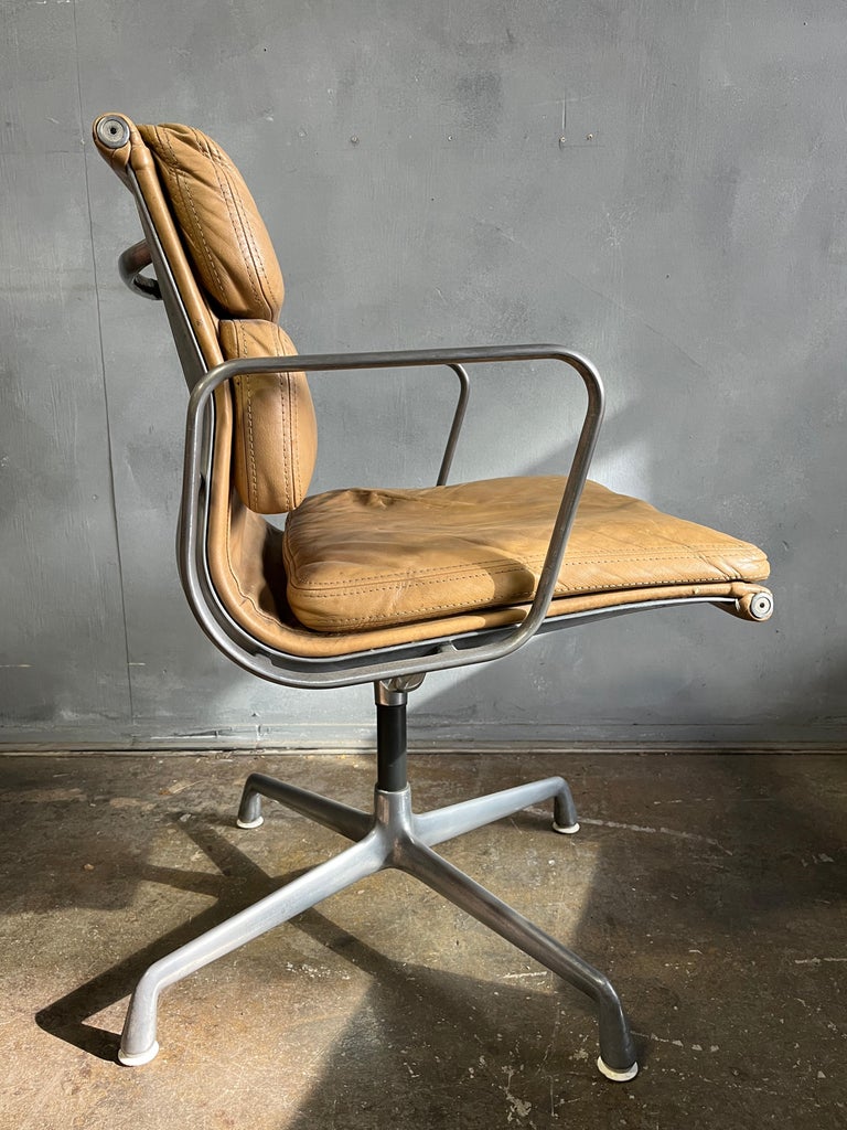 Midcentury Soft Pad Chair by Eames for Herman Miller at 1stDibs