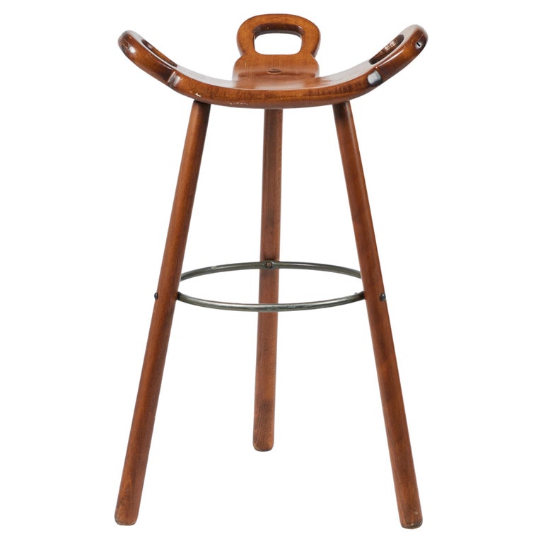 Midcentury Spanish Marbella Bar Stool, c. 1970 For Sale at 1stDibs ...