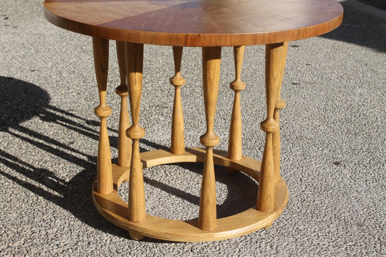 Midcentury Spindle Table with Wood Top Attrib. to Harvey Probber at 1stDibs