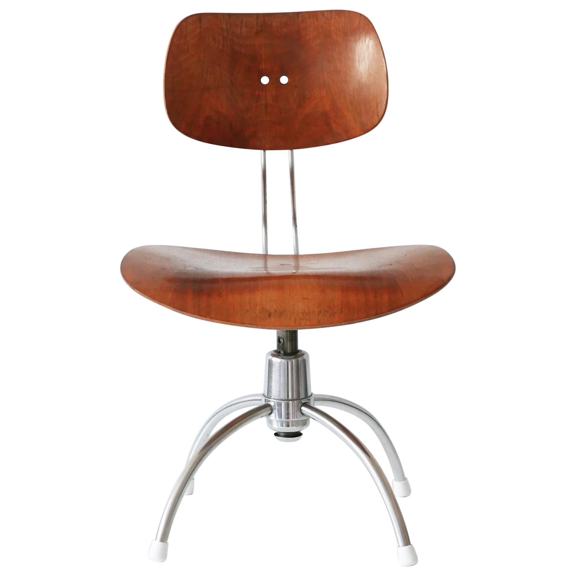 Midcentury Spring Swivel Office Chair SE 40 by Egon Eiermann for Wilde ...