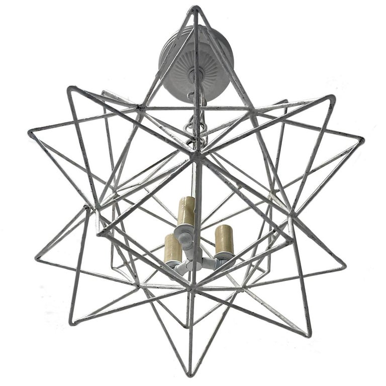 Pair of Midcentury Star Light Fixtures For Sale at 1stDibs