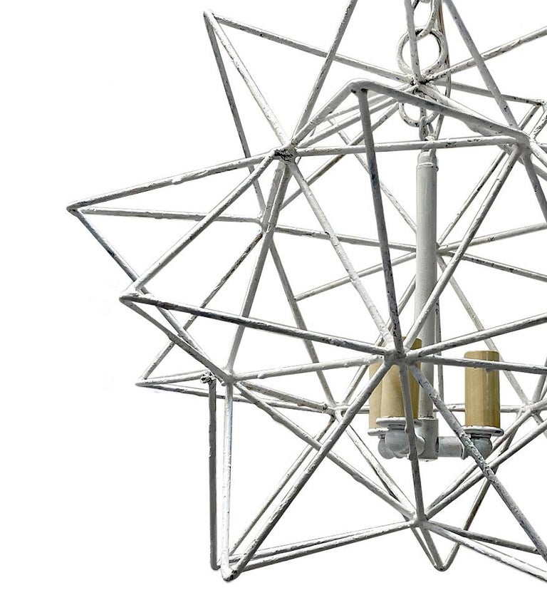 Pair of Midcentury Star Light Fixtures For Sale at 1stDibs