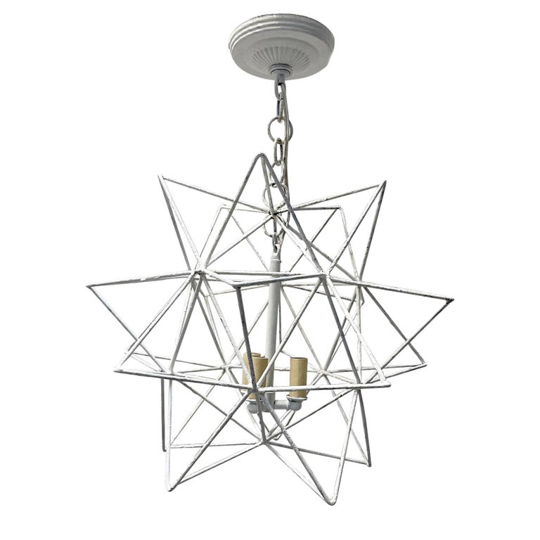 Pair of Midcentury Star Light Fixtures For Sale at 1stDibs