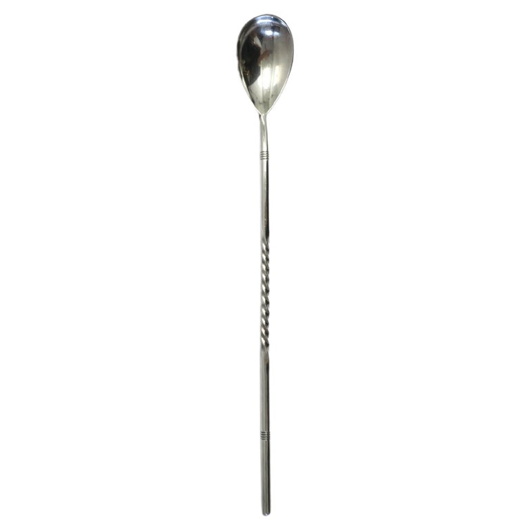 Mid-Century Sterling Silver Cocktail Stirrer Spoon by Gorham For Sale ...