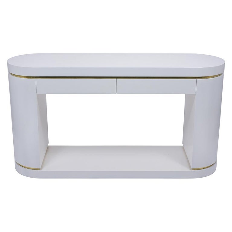 Mid-Century Modern White Lacquered Console For Sale at 1stDibs | race ...