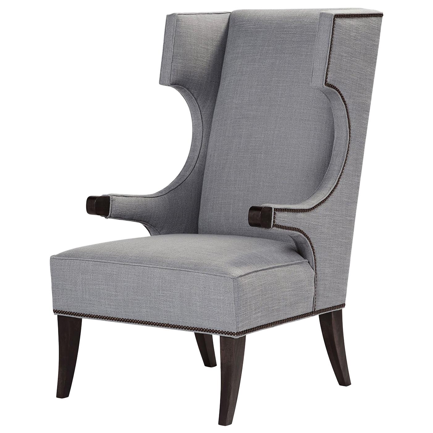 Midcentury Wingback Chaise For Sale at 1stDibs | chaise wingback