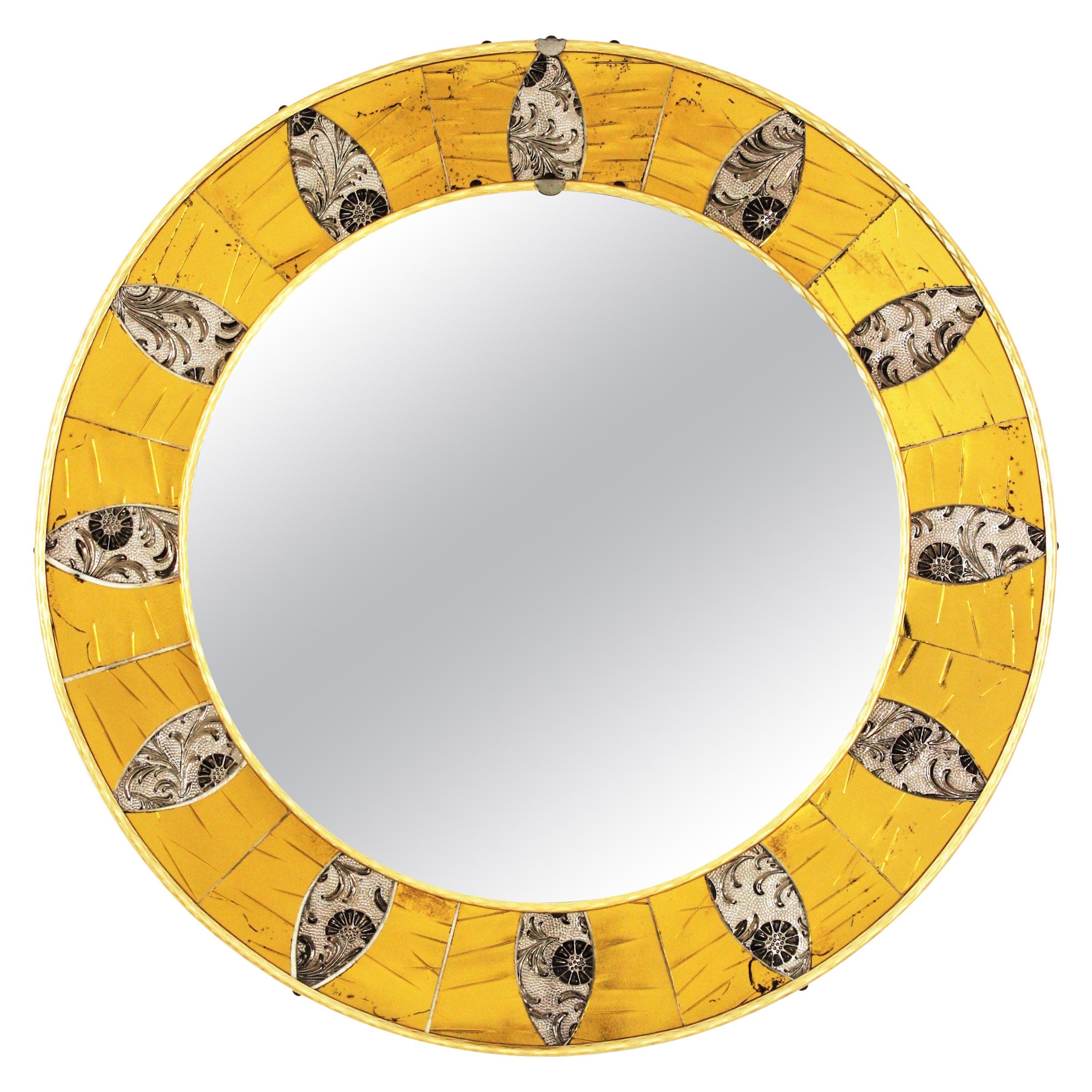 Round Venetian Mirror at 1stDibs