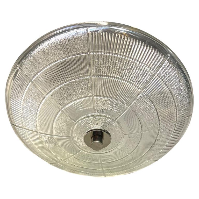 Midcentury Swedish Glass Light Fixture For Sale at 1stDibs