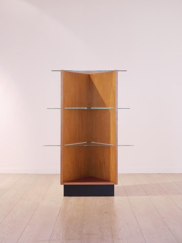 Midcentury Swiss Modernist V-Shaped Freestanding Shelving Unit For Sale ...