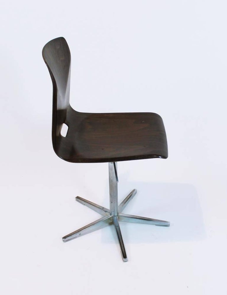 Midcentury Swiss Swivel Chair from Embru, 1960s For Sale at 1stDibs