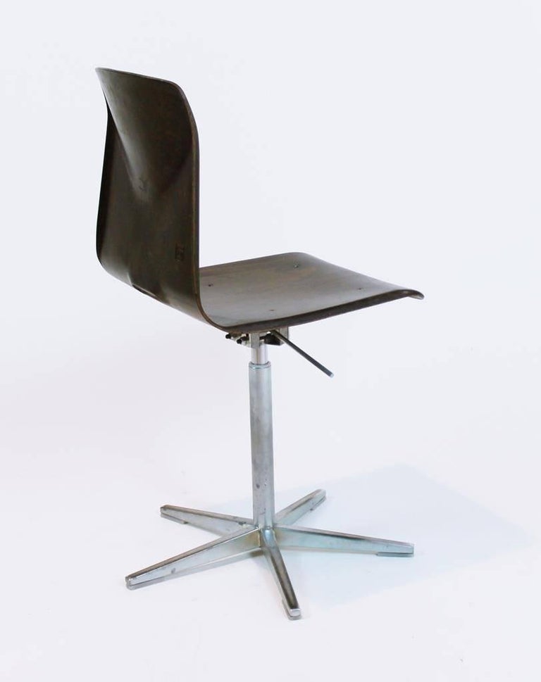 Midcentury Swiss Swivel Chair from Embru, 1960s For Sale at 1stDibs