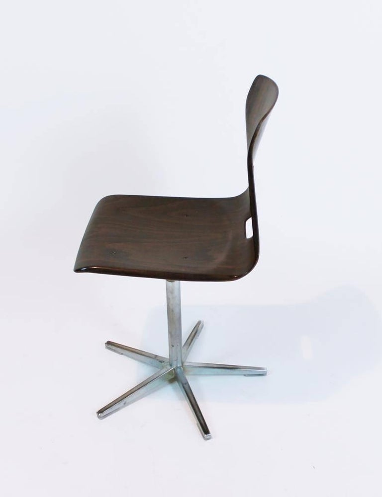 Midcentury Swiss Swivel Chair from Embru, 1960s For Sale at 1stDibs