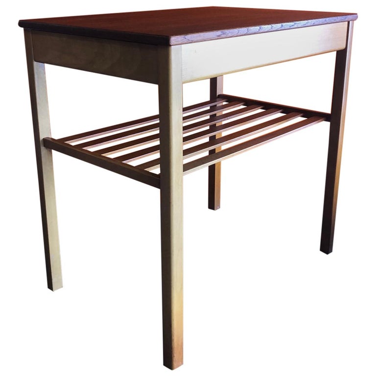 Midcentury Teak One Drawer "Joker" Side Table by Tingstroms For Sale at ...