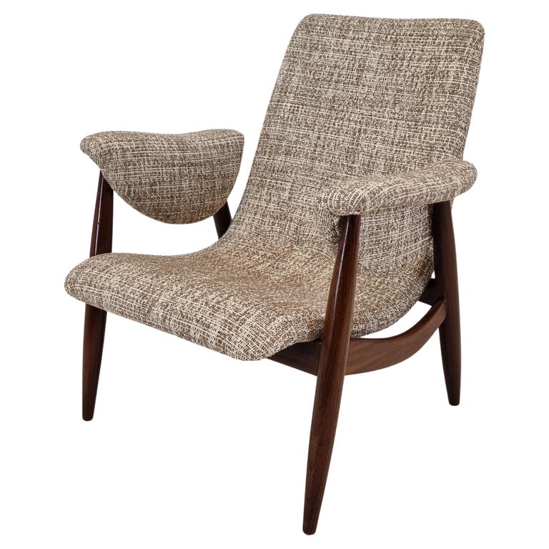 Midcentury Teak Wébé Armchair by Louis Van Teeffelen, 1960's For Sale ...