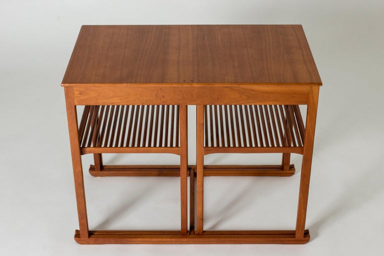 Midcentury “The Sled” Nesting Table by Carl Malmsten, Sweden For Sale ...