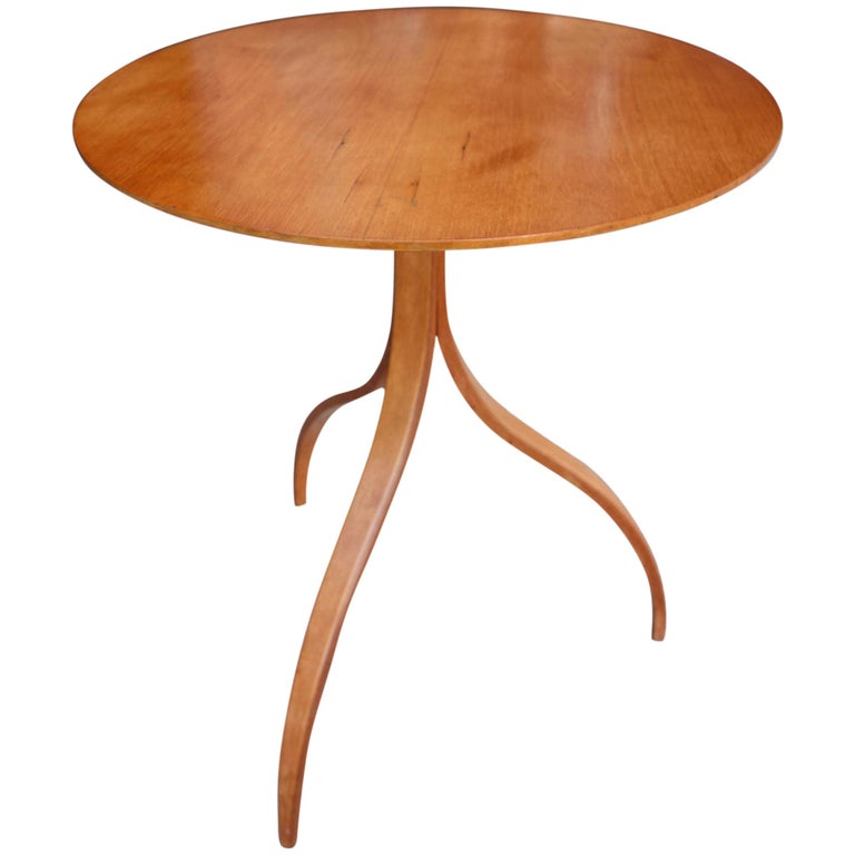 Midcentury Three Legged Table in Teakwood at 1stDibs