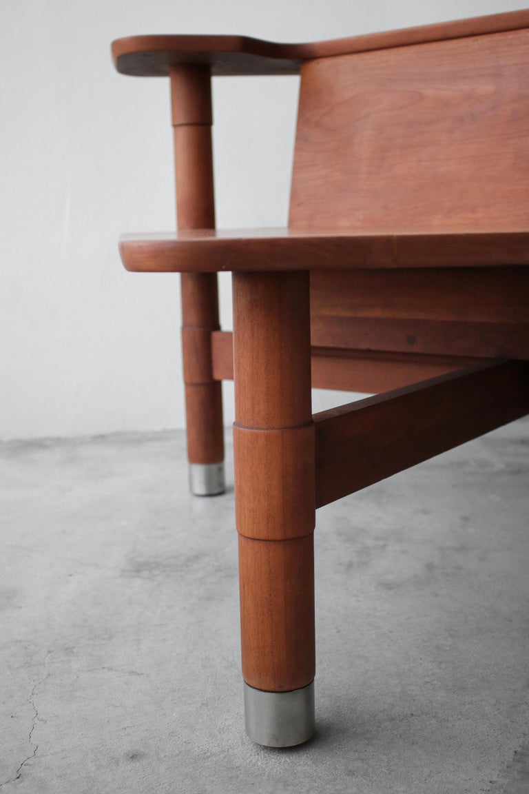 Midcentury Tiered Corner Magazine Table For Sale at 1stDibs