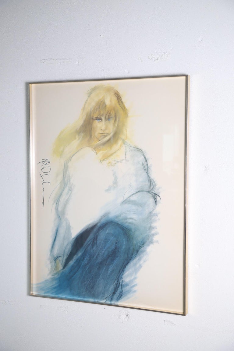 Midcentury Turner Wall Accessory "Blue Wind" For Sale at 1stDibs