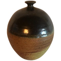 Midcentury Vintage Weed Pot Ceramic Studio Pottery Art For Sale at 1stdibs