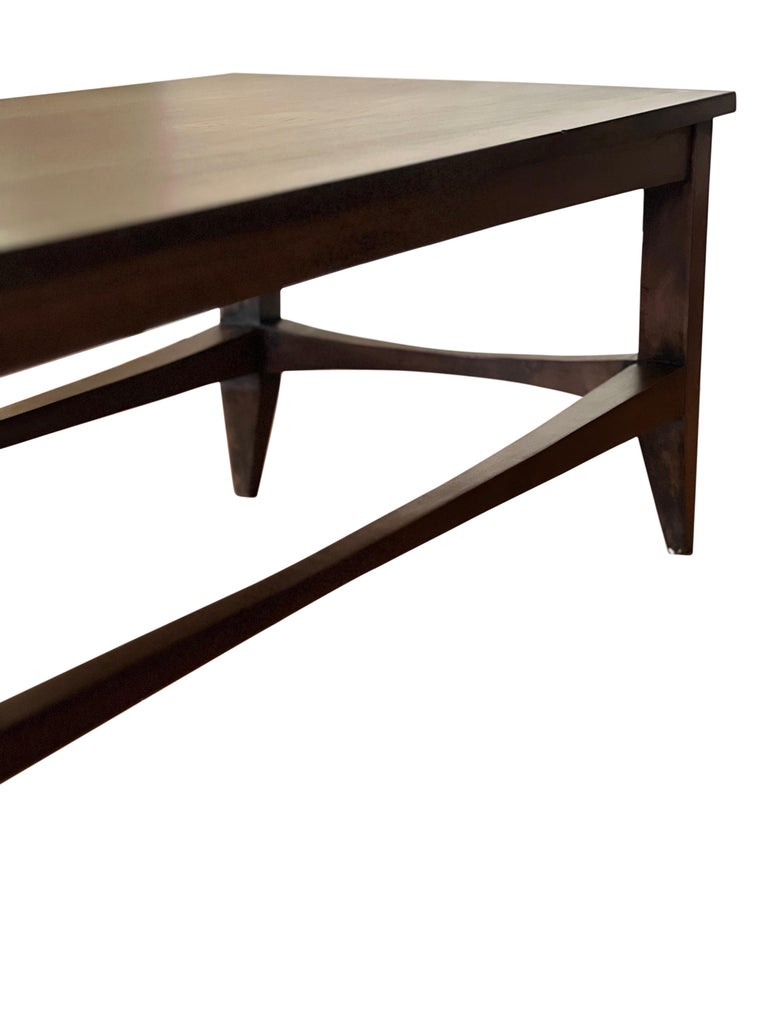 Midcentury Walnut Coffee Table, Refinished For Sale at 1stDibs