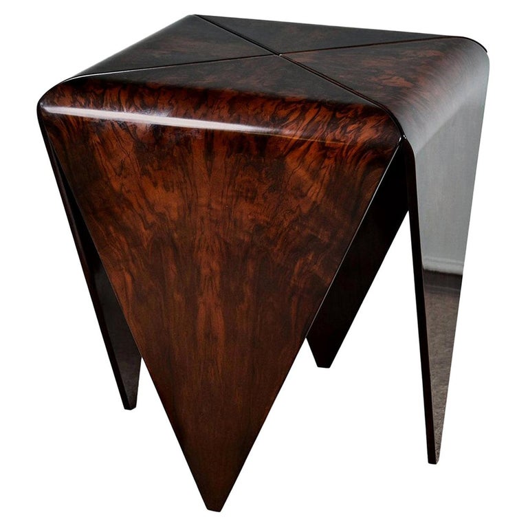 Midcentury Walnut Side Table at 1stDibs