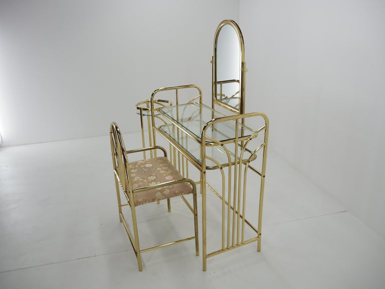 Midcentury Woman Toilet Mirror Set For Sale at 1stDibs