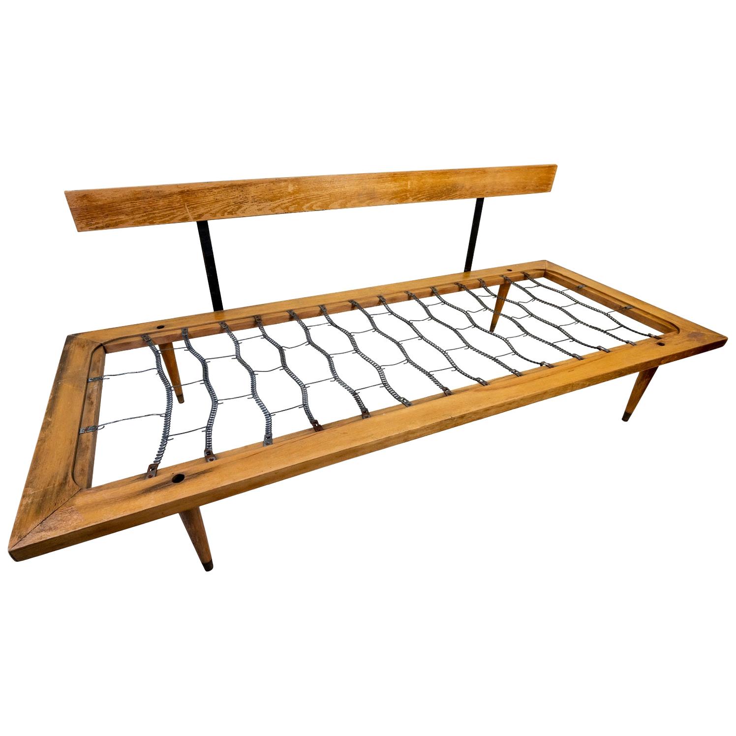 Midcentury Wood Daybed, USA For Sale at 1stDibs