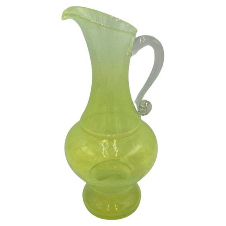 Midcentury yellow jug, designed by L. Fiedorowicz, Ząbkowice, 1970s ...