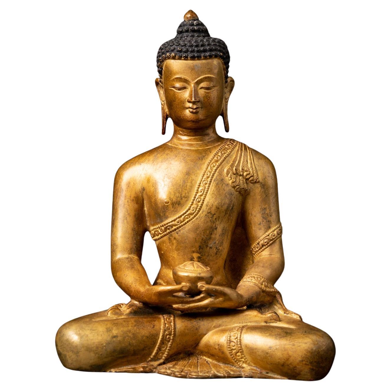 Middle 20th century high quality old bronze Nepali Buddha statue For ...