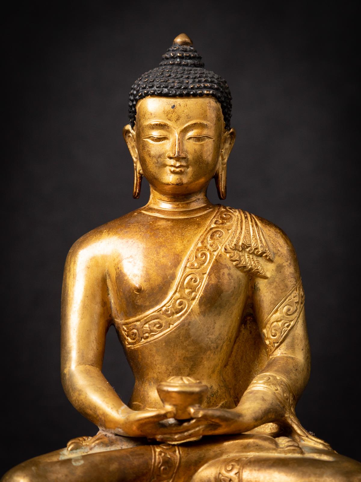 Middle 20th Century Old Bronze Nepali Buddha Statue Originalbuddhas For ...
