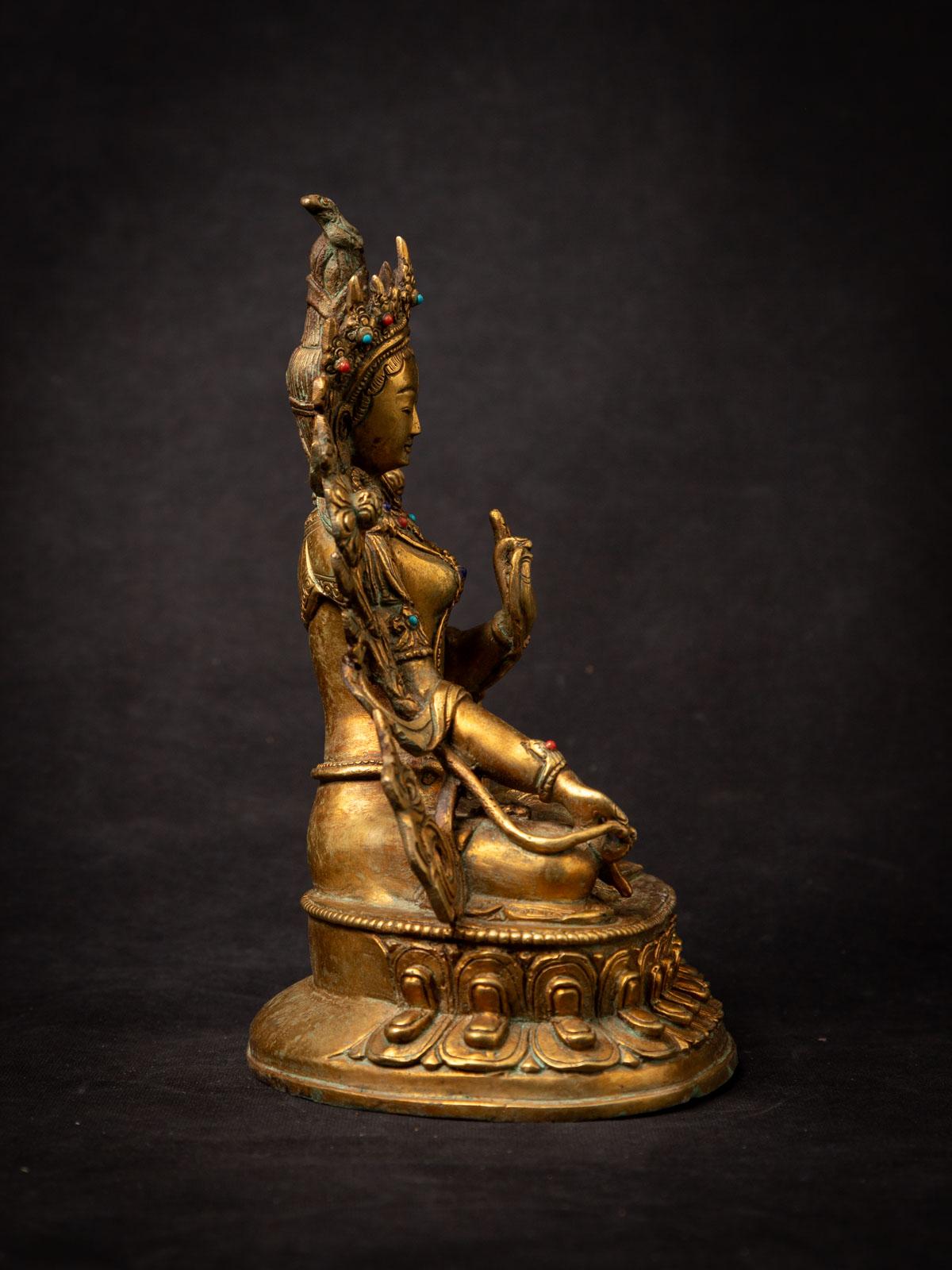 Middle 20th century Old bronze Nepali White Tara statue from Nepal For ...