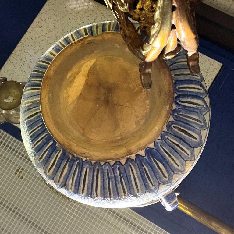 Middle Eastern Ceramic Mosque Lamp For Sale at 1stDibs