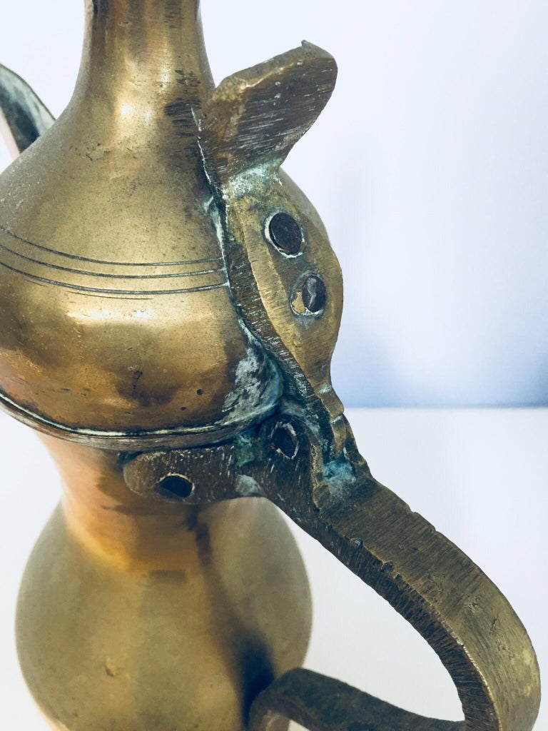 Vintage Middle Eastern Dallah Arabic Brass Coffee Pot circa 1950 For ...