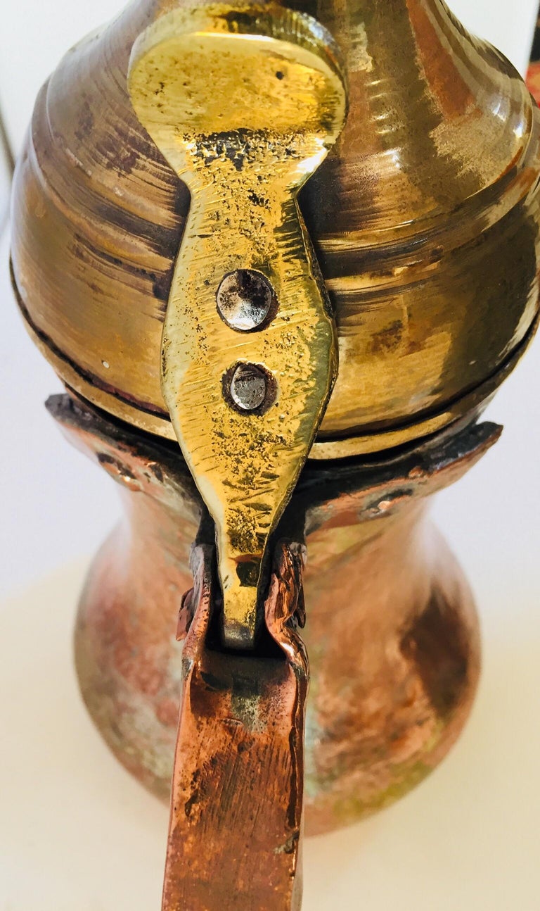 Middle Eastern Arabic Copper Coffee Pot Dallah For Sale at 1stDibs ...